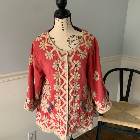 Magnolia Pearl | Jackets & Coats | Magnolia Pearl Red Floral ...